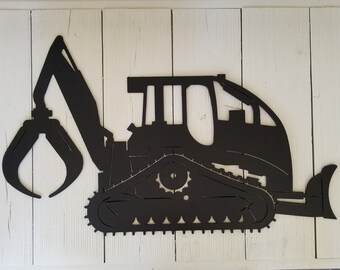 Metal Bulldozer Sign | Etsy