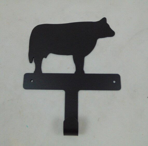 Metal moo Cow Hook | Etsy