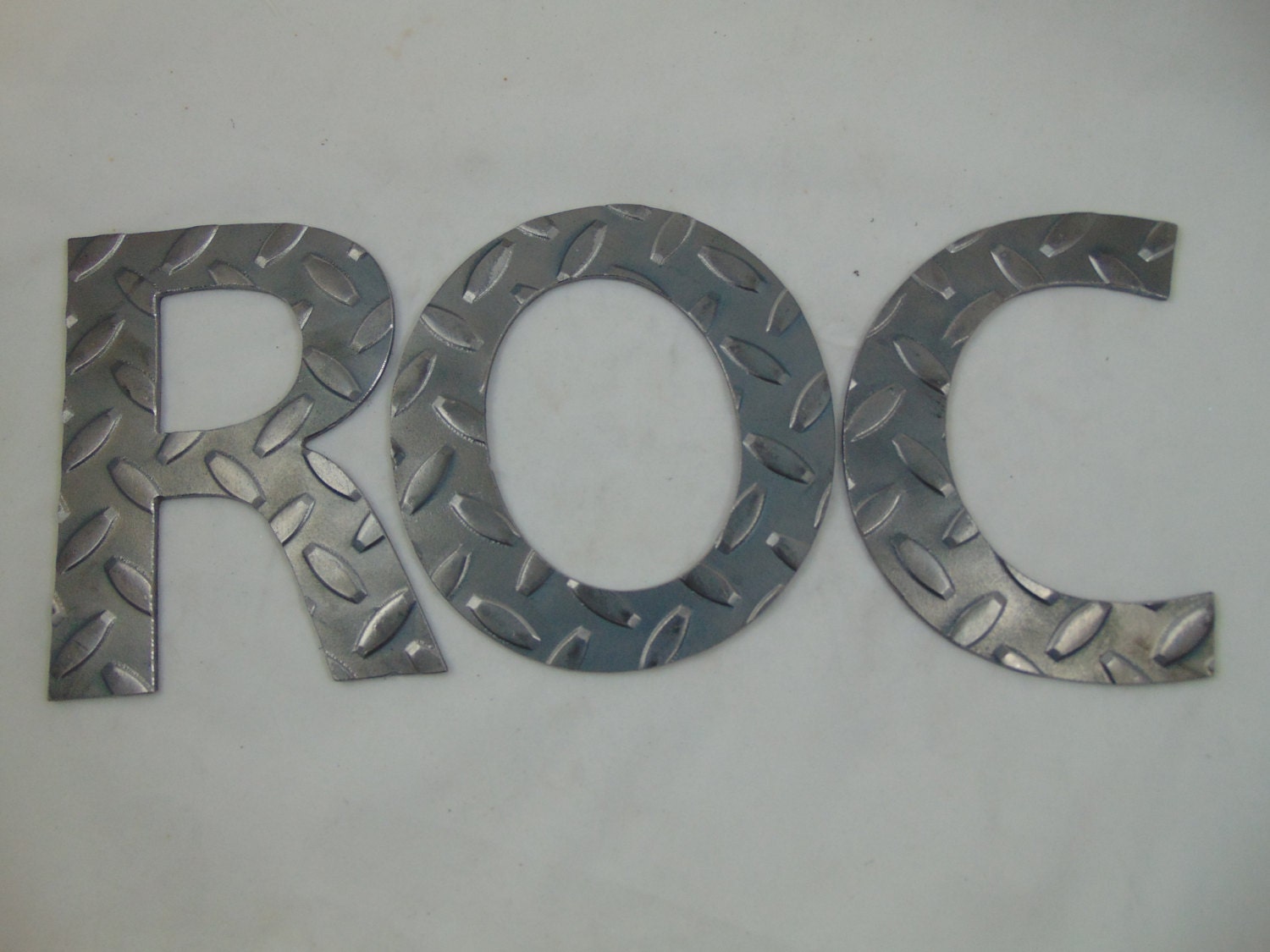 Diamond Plate Letter or Number, Candara Font - Price is PER Letter or ...