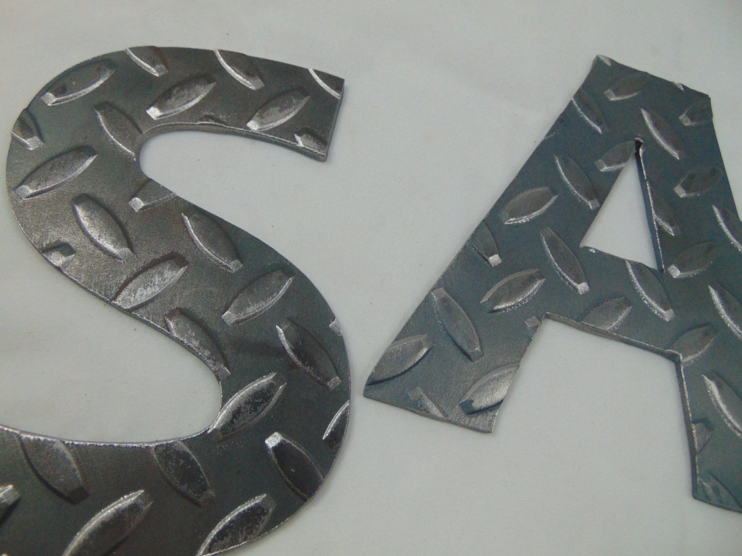 Diamond Plate Letter or Number, Candara Font - Price is PER Letter or ...