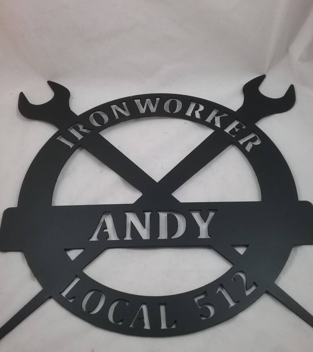 Metal Ironworker Sign - Custom Made, Current Job or Retirement Gift ...