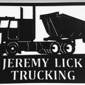 Custom Cabover Semi Truck Wall Sign - Etsy