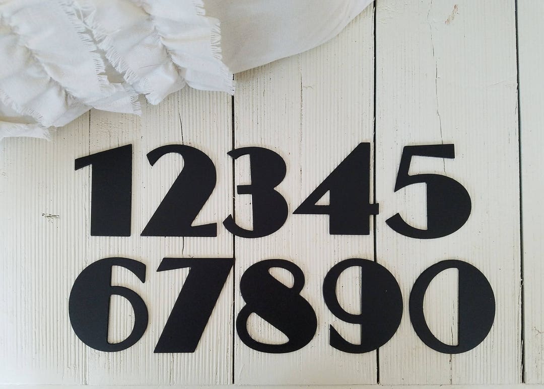 Metal Address Number Cutouts for Your Home or Apartment, Custom Size ...