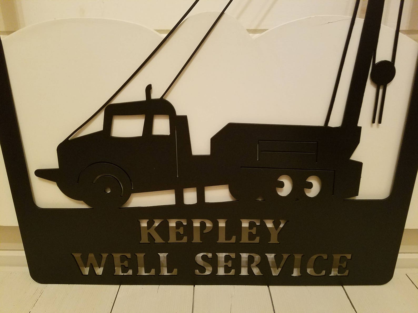 Metal Well Drilling Service Wall Hanging Sign Pulling Unit - Etsy