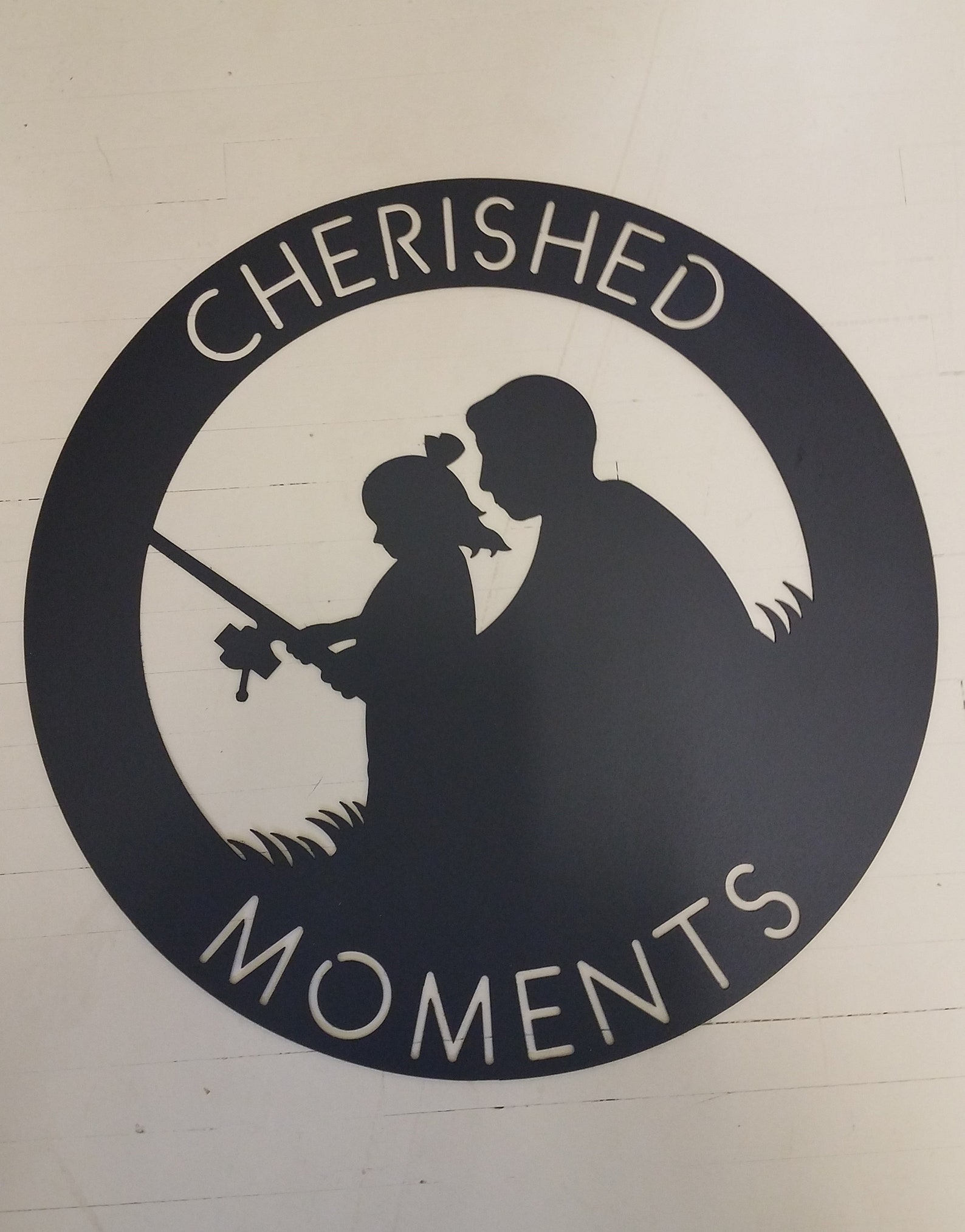 Metal Family cherished Moments Sign Dad Fishing - Etsy