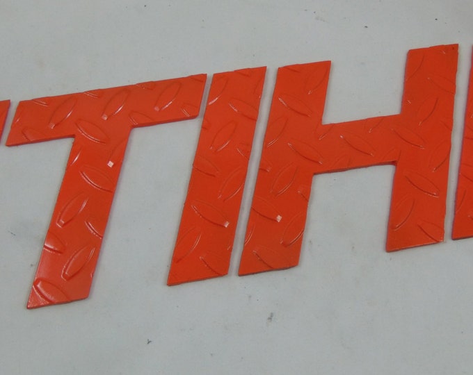 Custom Diamond Plate Letters - Etsy