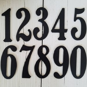 Metal Address Number Cutouts for Your Home, Custom Size, Bleeker Street ...