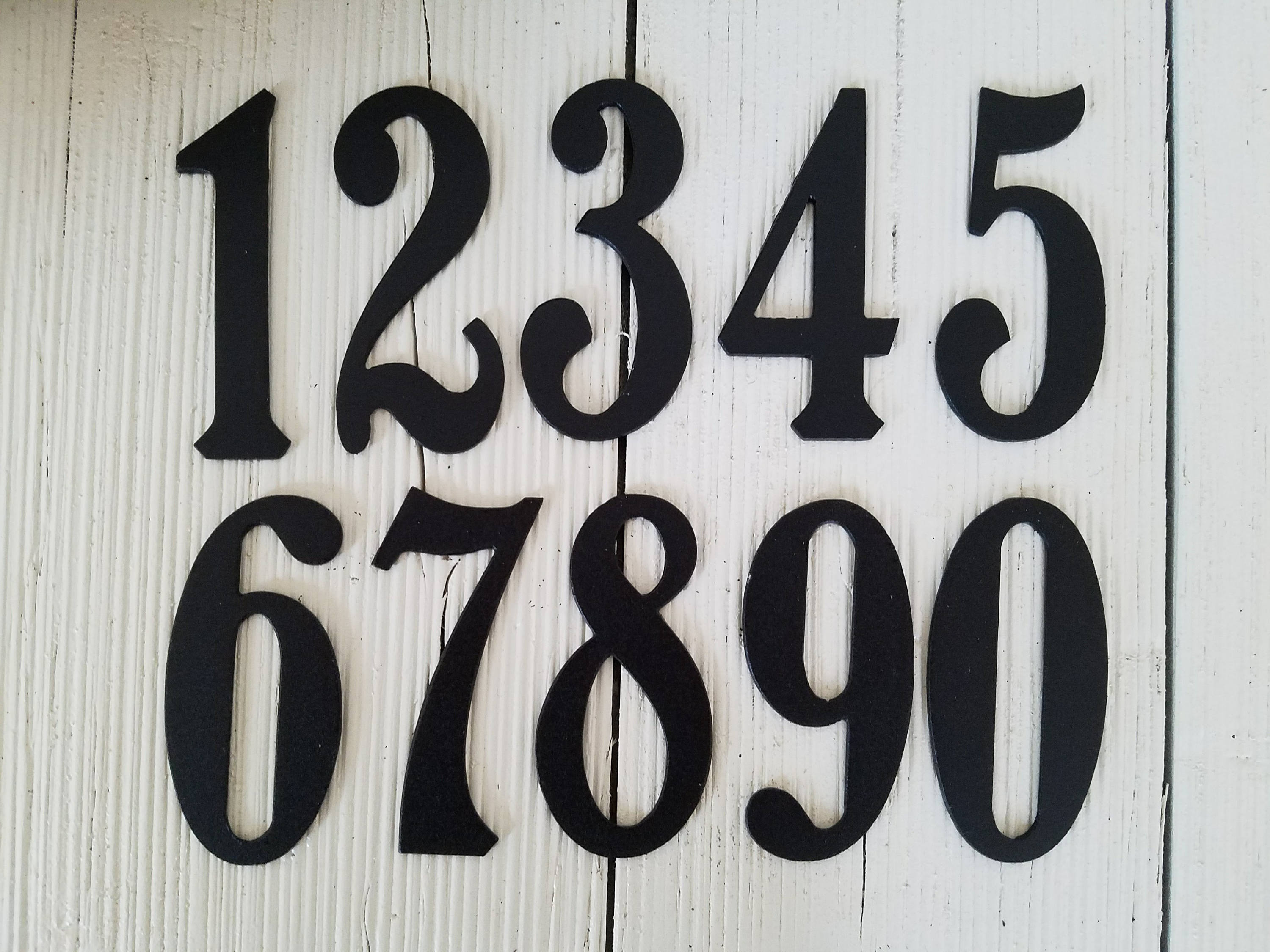 Metal Address Number Cutouts for Your Home Custom Size - Etsy