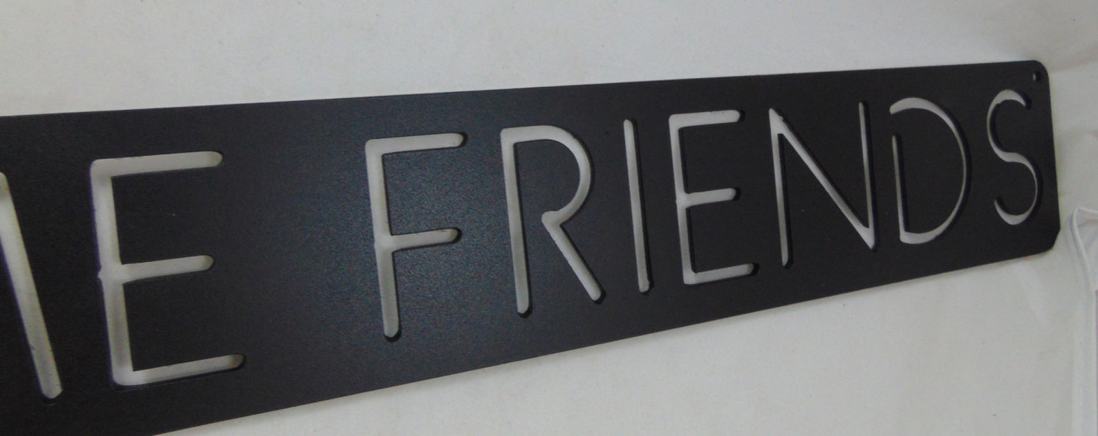 Welcome Friends Metal Cutout Sign - Etsy