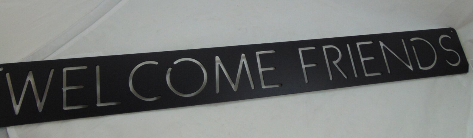 Welcome Friends Metal Cutout Sign - Etsy