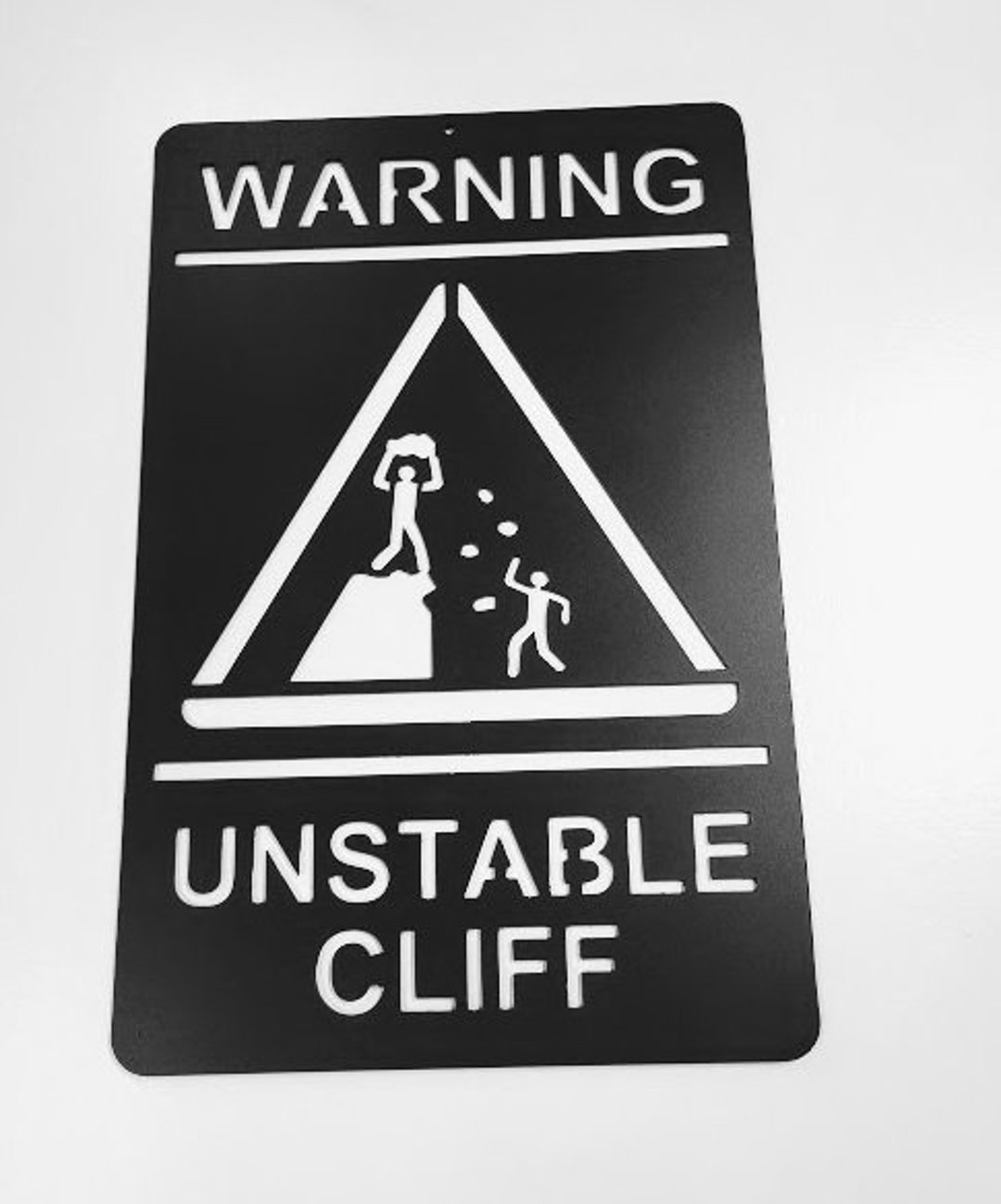 Custom Warning Sign Unstable Cliff - Etsy