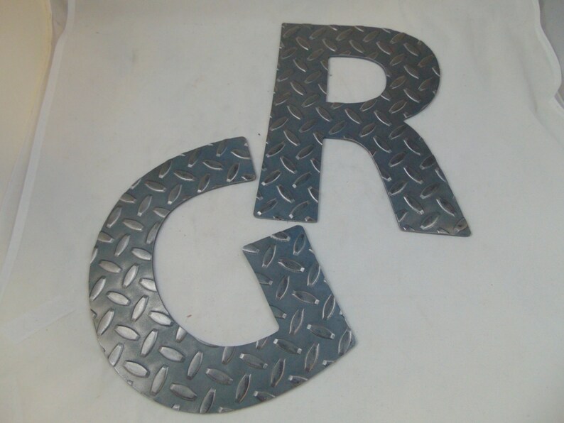 Diamond Plate Letter or Number, Candara Font - Price is PER Letter or ...