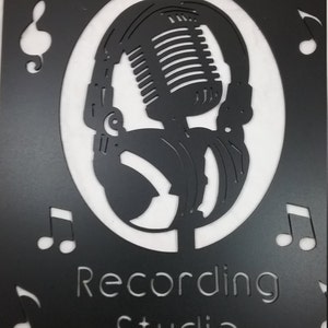 Metal Music Recording Studio Sign Custom Name Added - Etsy