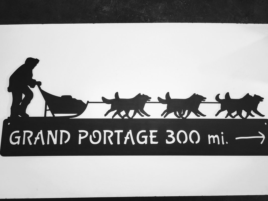 Metal Dog Sled Team Musher Sign - Etsy