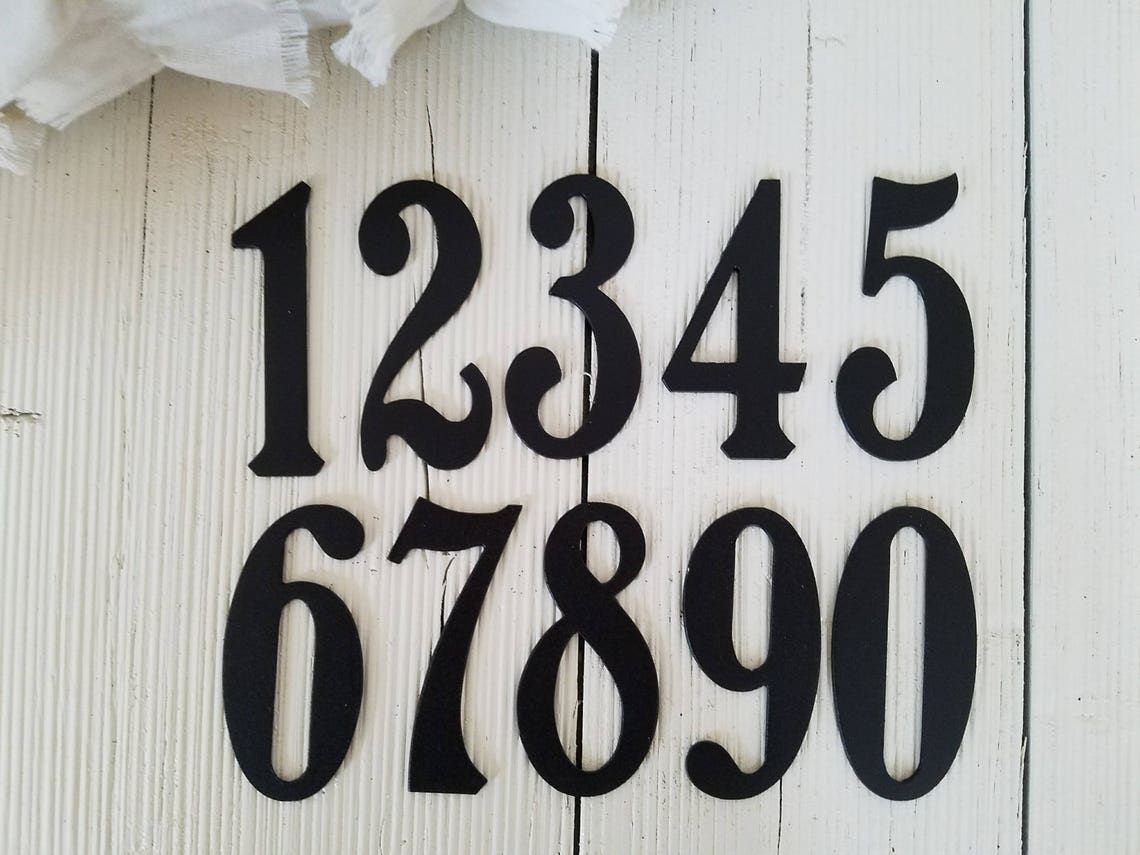 Metal Address Number Cutouts for Your Home Custom Size - Etsy