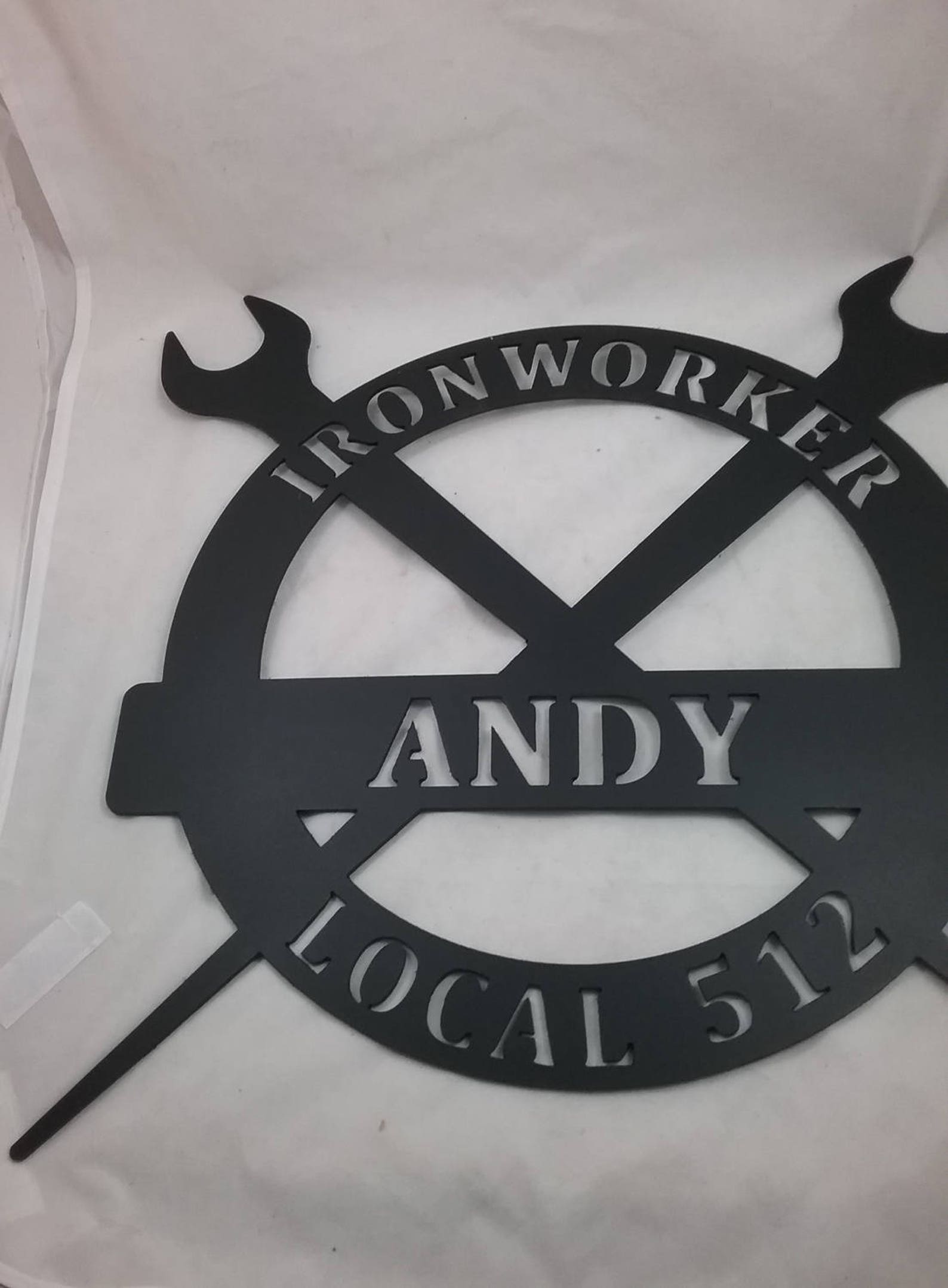 Metal Ironworker Sign Custom Made Current Job or Retirement - Etsy
