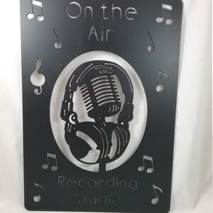 Metal Music Recording Studio Sign Custom Name Added - Etsy