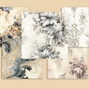 20 Printable Victorian Papers – Vintage Wallpaper – Digital Download ...