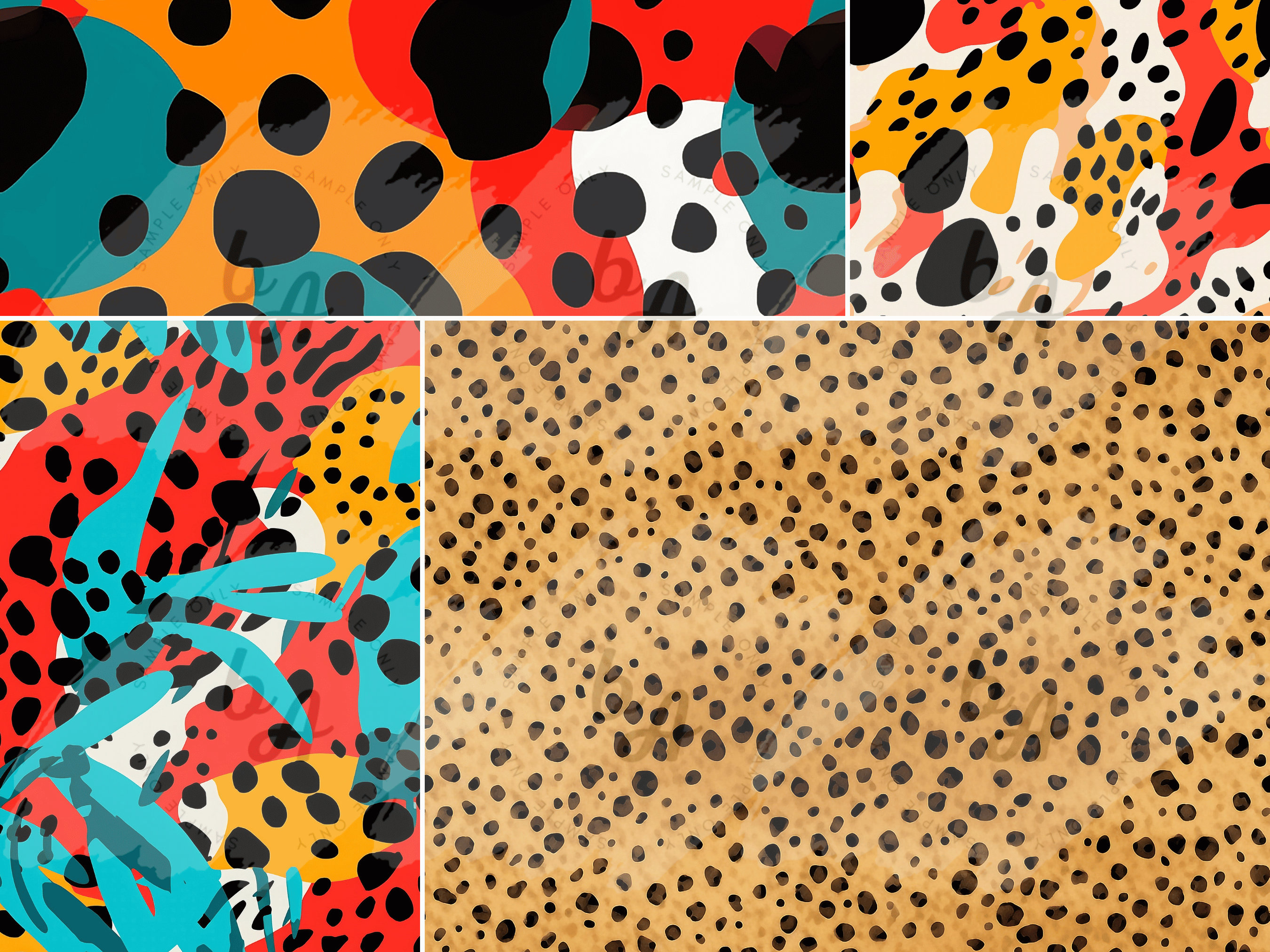 High-resolution Seamless Cheetah Print Patterns - Digital Download for ...