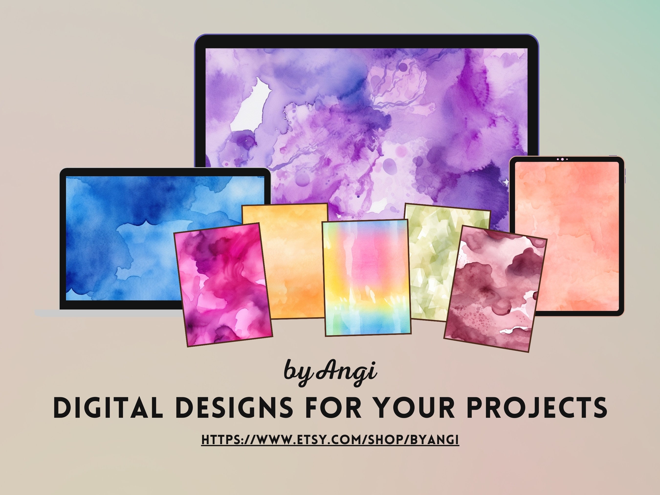 30 Exquisite Watercolor Digital Papers High-res, Seamless Pastel ...