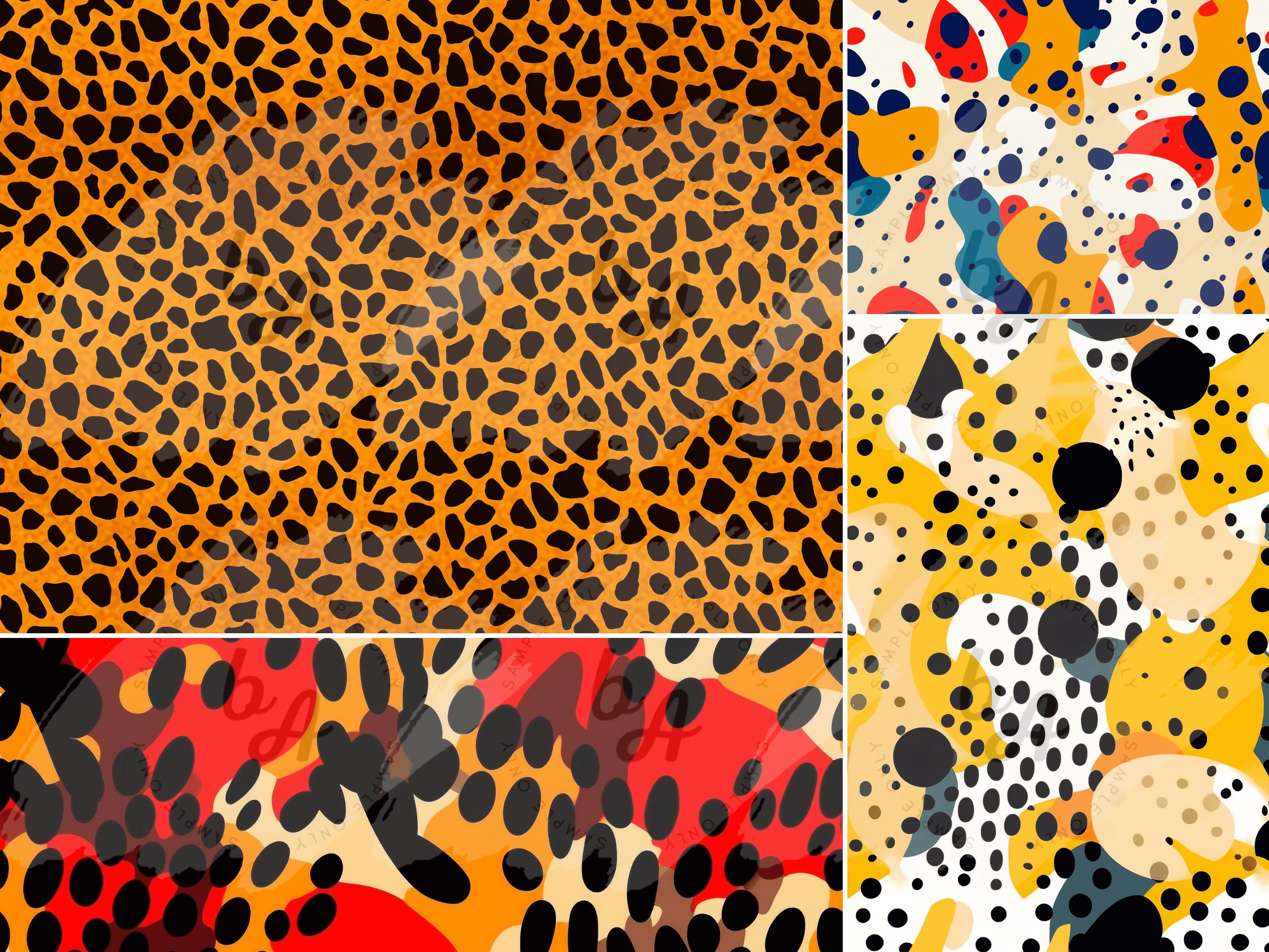 High-resolution Seamless Cheetah Print Patterns - Digital Download for ...