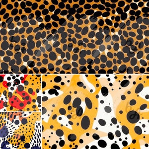 High-resolution Seamless Cheetah Print Patterns - Digital Download for ...