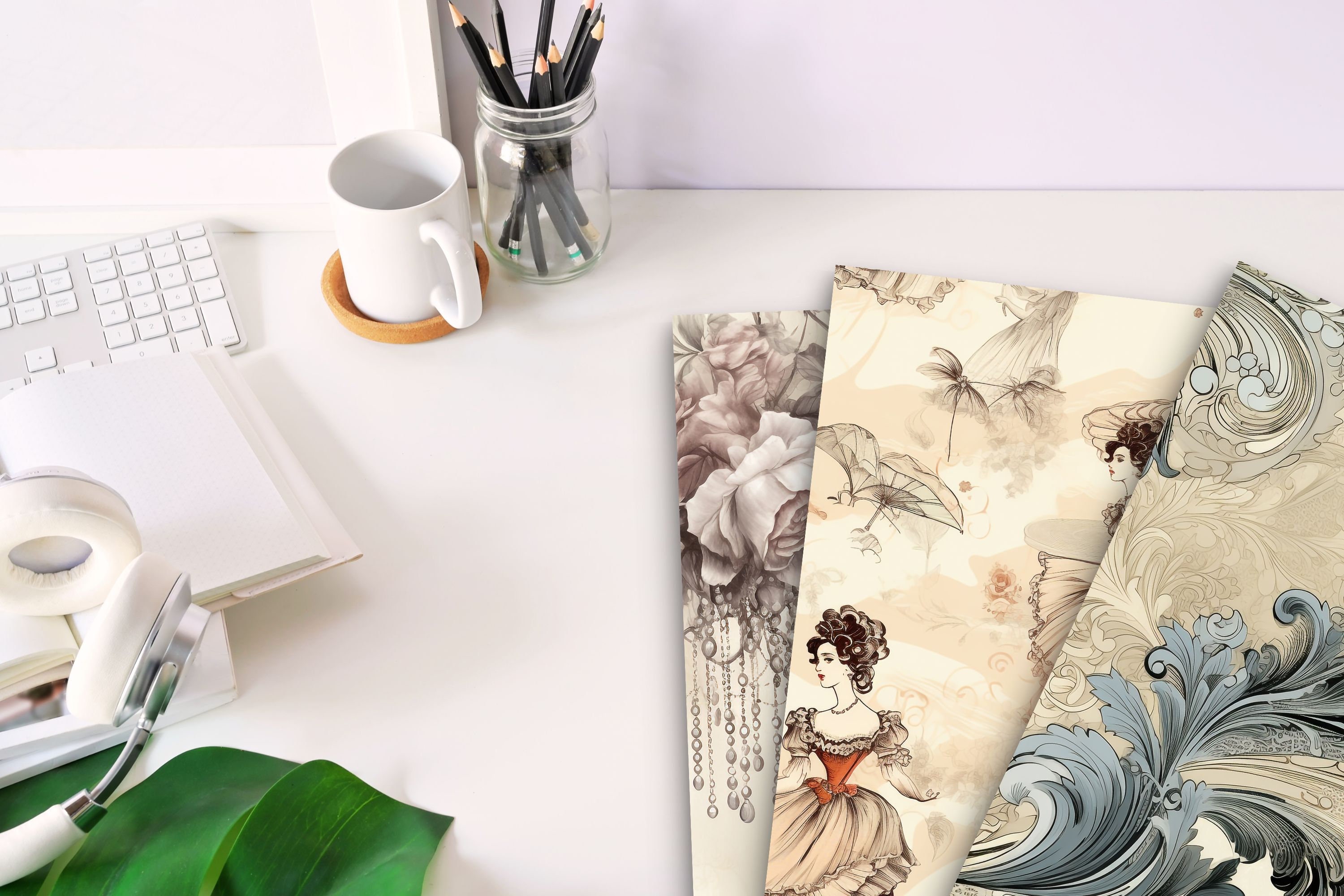 20 Printable Victorian Papers – Vintage Wallpaper – Digital Download ...