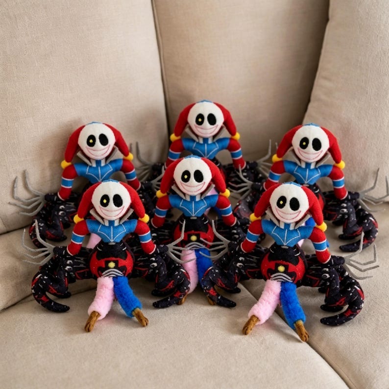Jester Spider Plush Creepy Cute Horror Game Plushie Horror Game ...