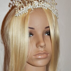 Couronne De Mariée Ancienne Perlée Colori Beige - Etsy