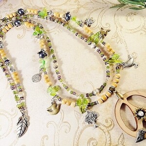 Peace Sign Necklace Set Charm Necklace Long Necklace Two Strand ...