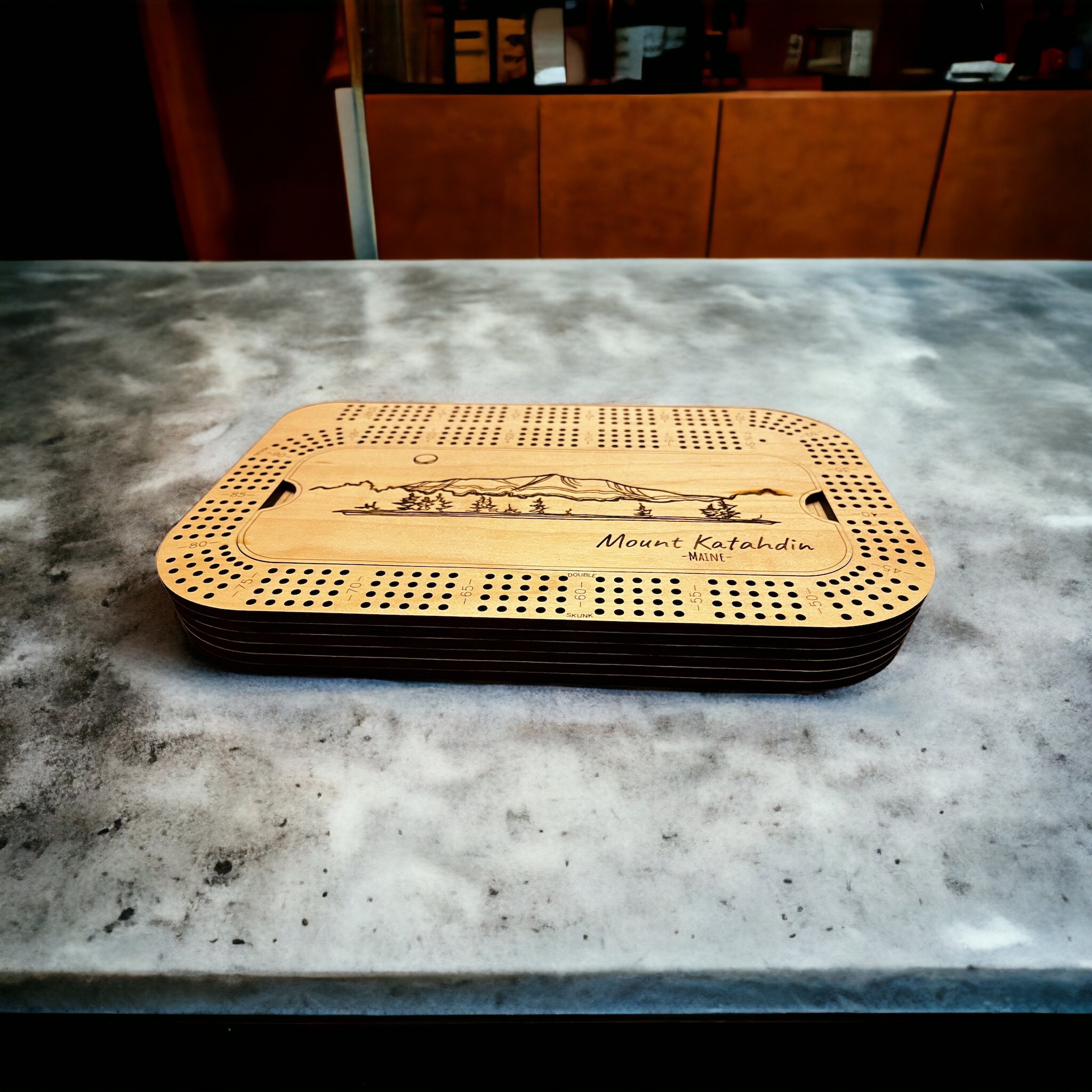 Personalized Compact Cribbage Board - Etsy