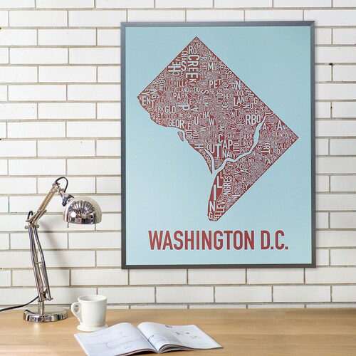 Cheverly maryland Neighborhood Map Art Print - Etsy