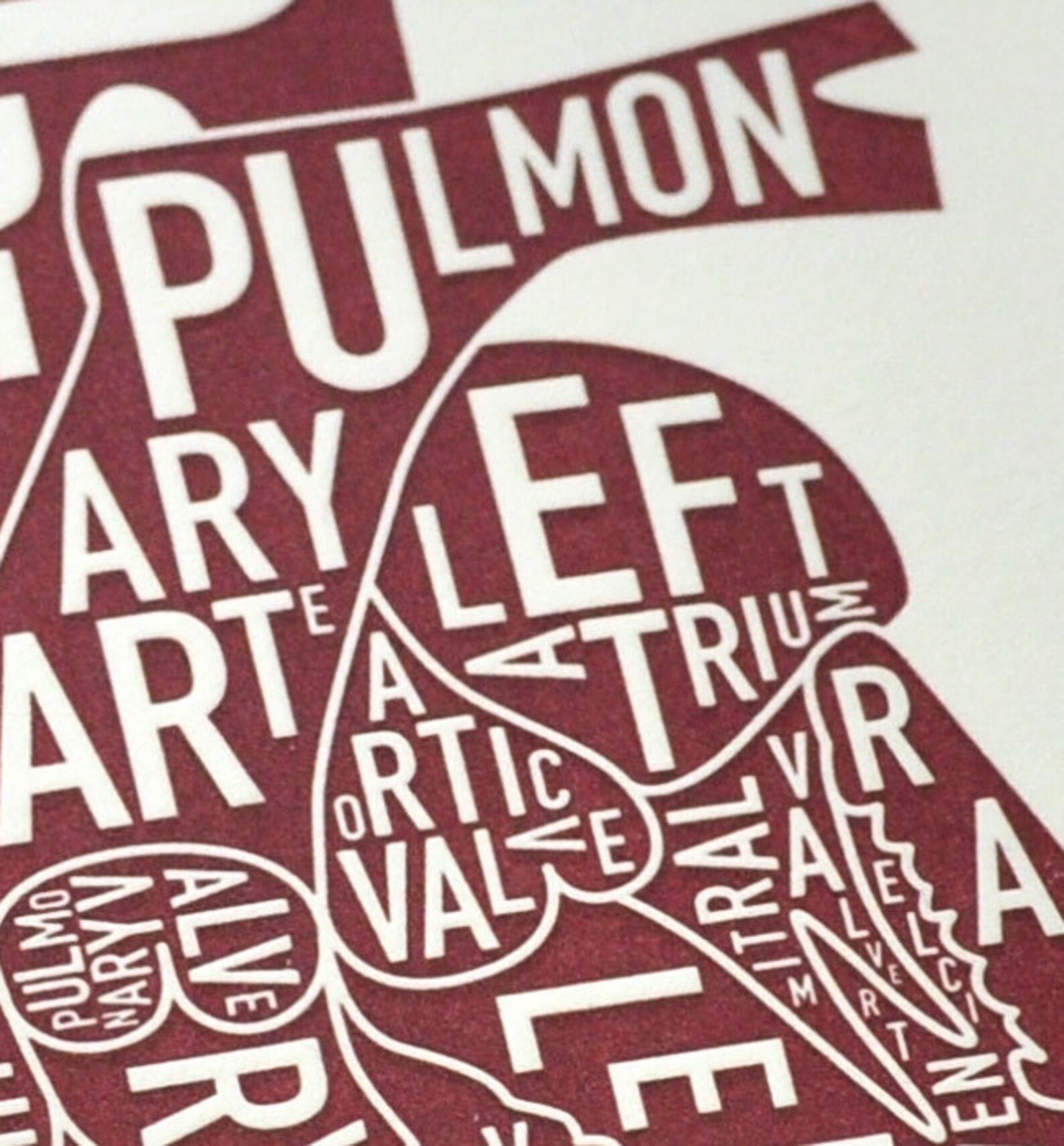 Love the Heart Letterpress Card Pack of 4 by Ork Posters - Etsy