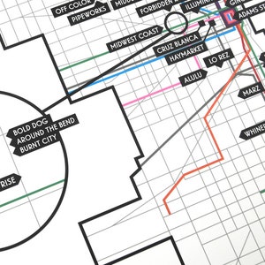 Chicago Craft Brewery Map Poster, 18" X 24" or 11" X 14" / Chicago ...