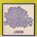 London Neighbourhoods Map Poster or Print, Original Artist of Type City ...