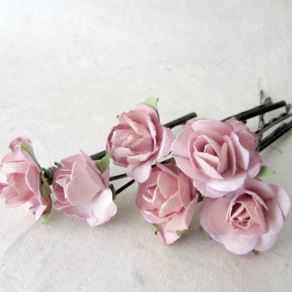 Pink Hair Flower - Etsy