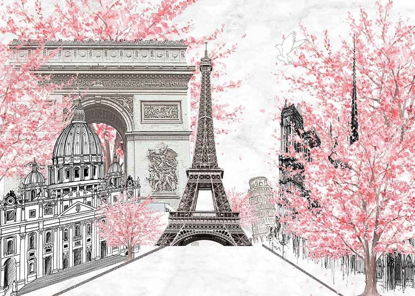 Paris Themed Photography Backdrop A Day in Paris Bridal - Etsy