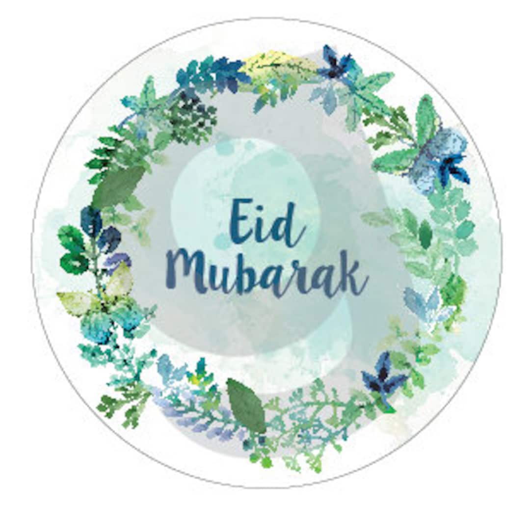 Printable Eid Mubarak Floral Stickers / Tags / Cupcake Toppers - Etsy