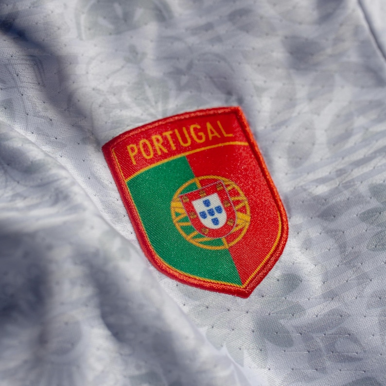 Portugal Retro Football Jersey, Red Polyester Soccer Kit, Vintage ...