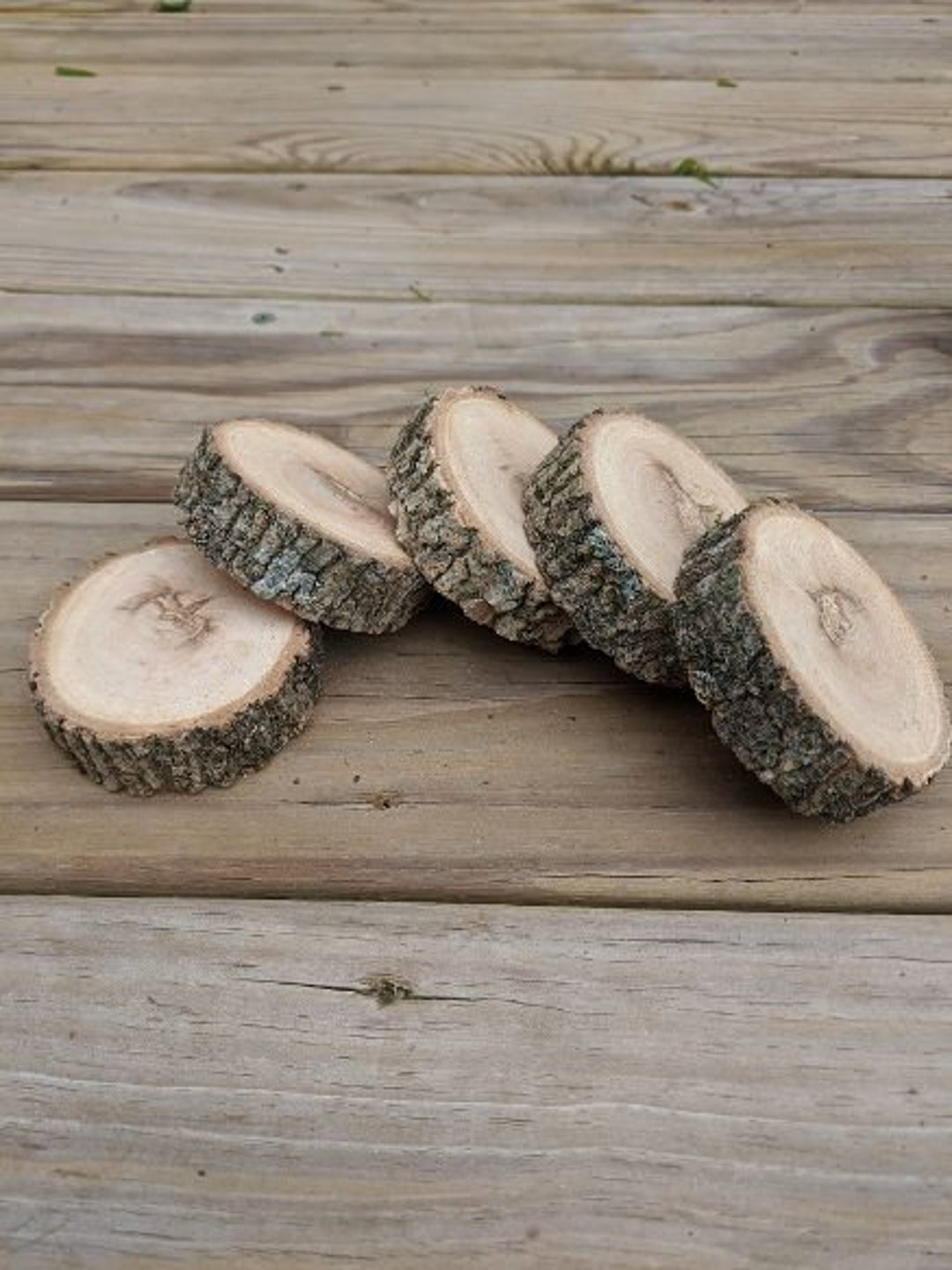 Set of 25 - 1/2 Inch Thick Wood Slices Ready to Ship Sanded Weddings ...