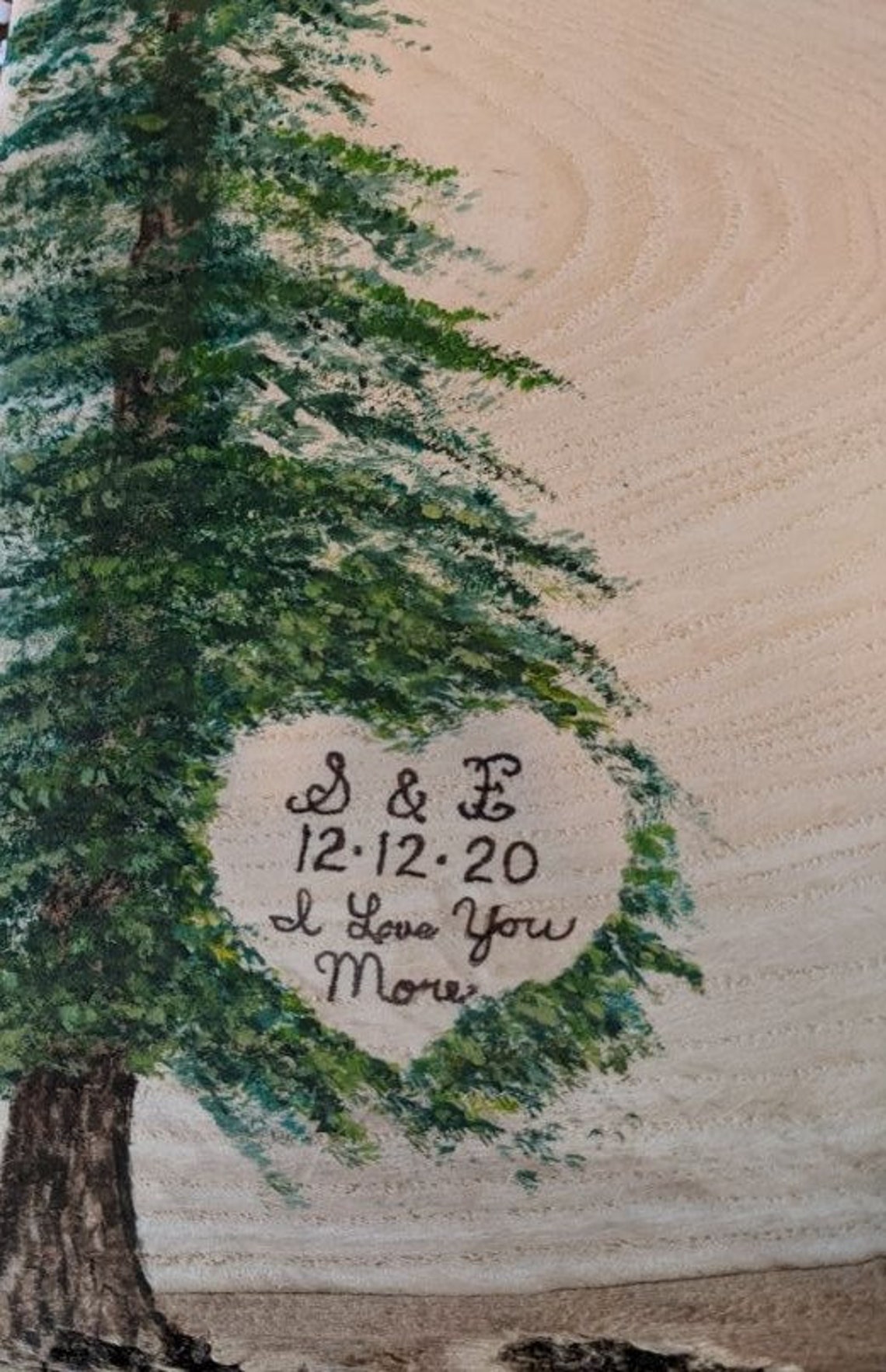 Extra Large Wedding Guest Book With Christmas Tree - 24 Inch Rustic ...