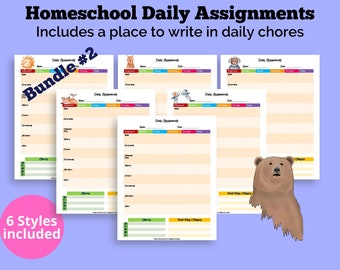 Homeschool Planner Homeschool Printable Homeschool Schedule - Etsy