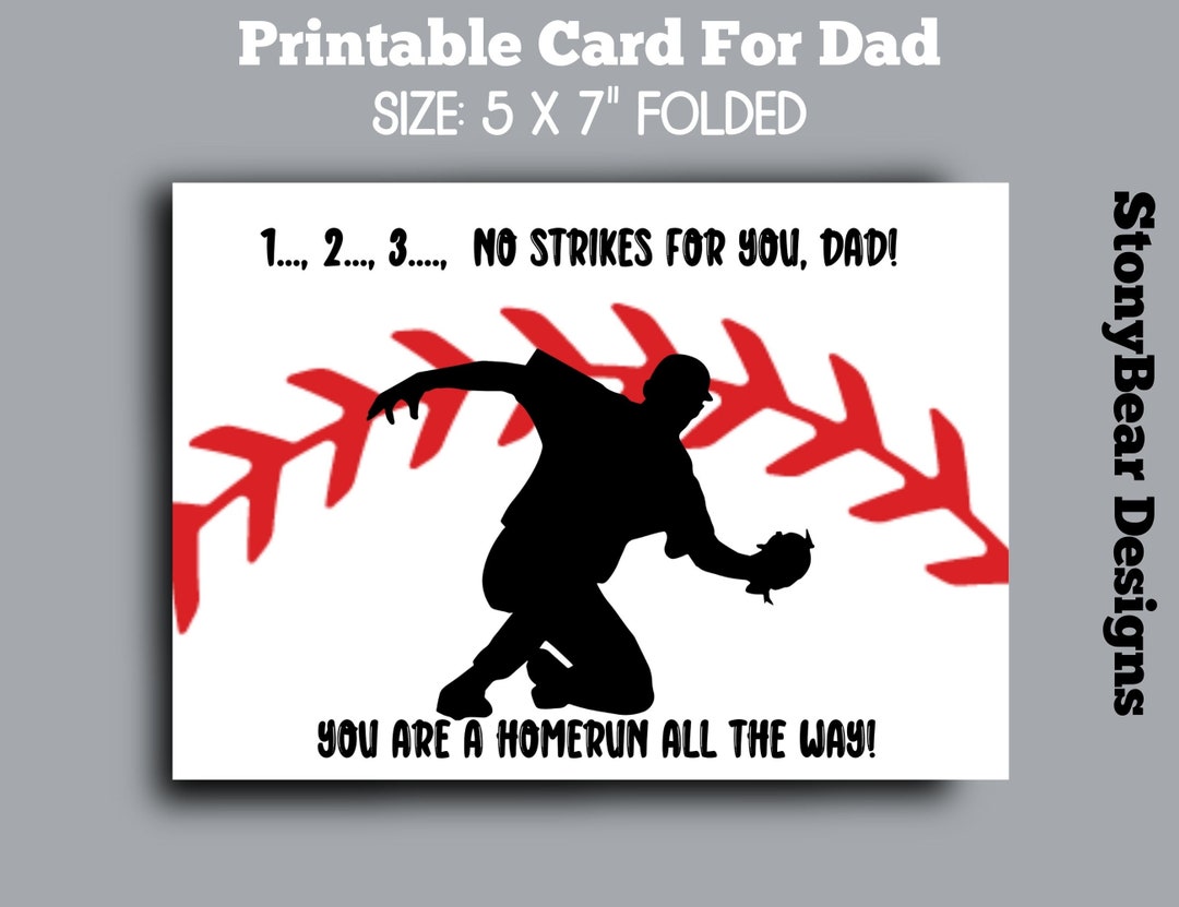 Birthday or Father's Day Card, You Are A Home Run Dad! for Dad From ...