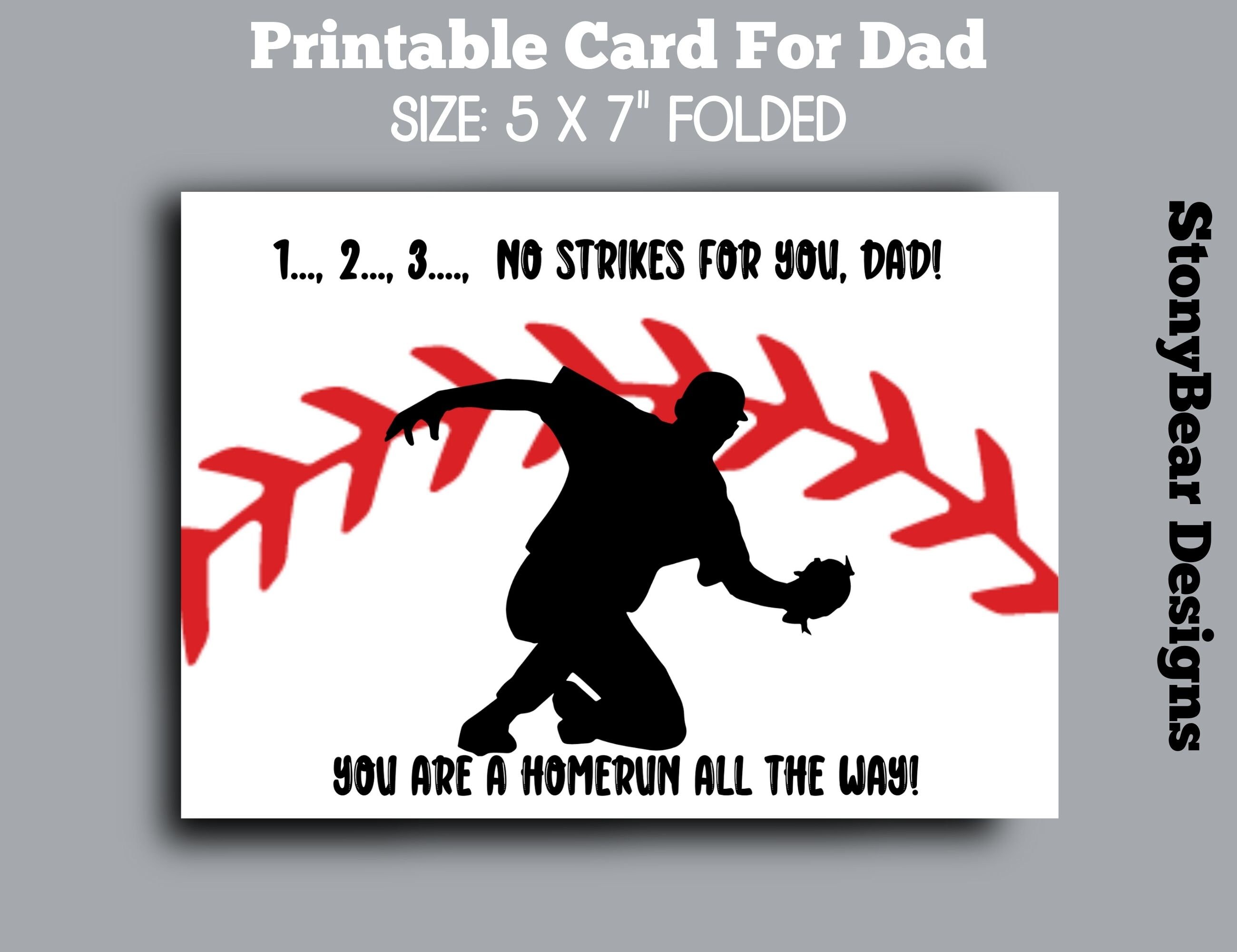Birthday or Father's Day Card, You Are A Home Run Dad! for Dad From ...