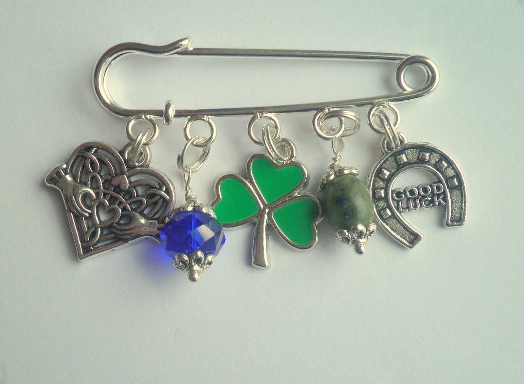 Lucky Wedding Pin, Irish Wedding Pin, Ireland Charms, Bouquet ...