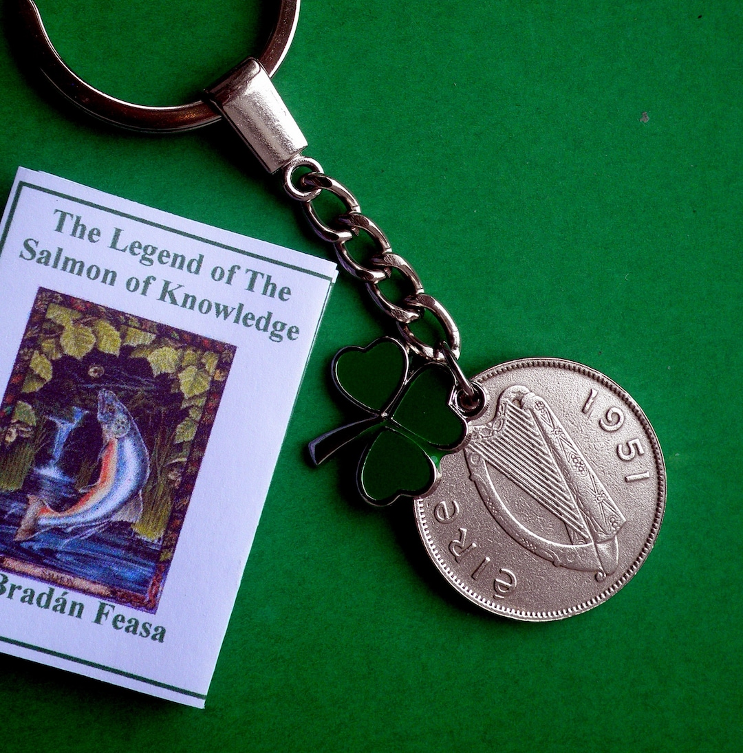 1951 Irish Coin Gift, 75th Coin, Irish Salmon Coin, Flóirín, 2s Coin ...