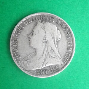 1897 Silver Queen Victoria Diamond Jubilee Coin UK 28g - Etsy