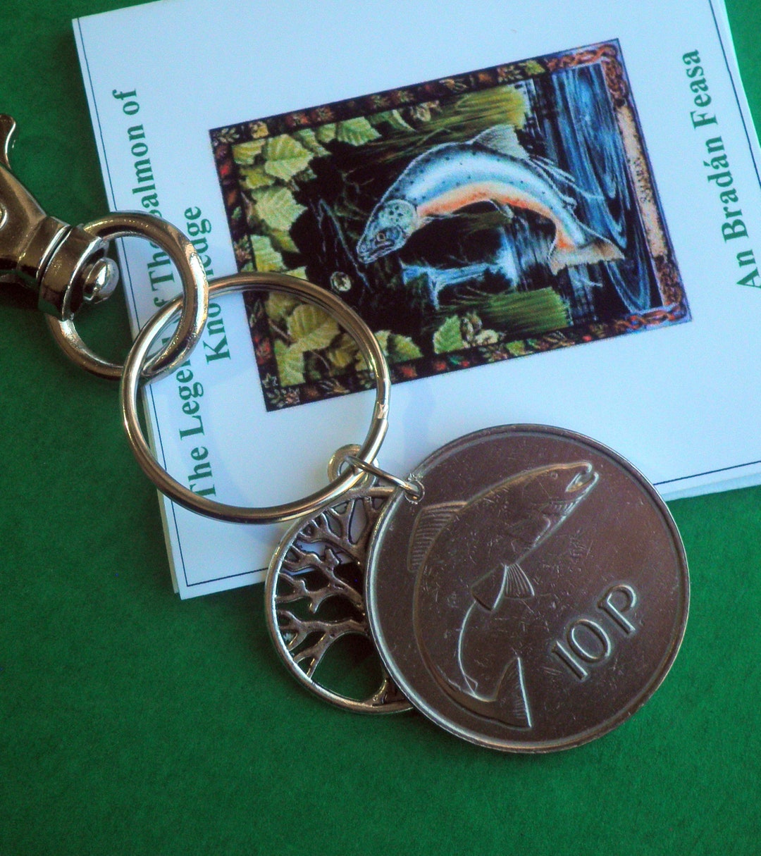 1980 Birthday Coin, 46th Irish Gift, Salmon of Knowledge, Legend Card ...