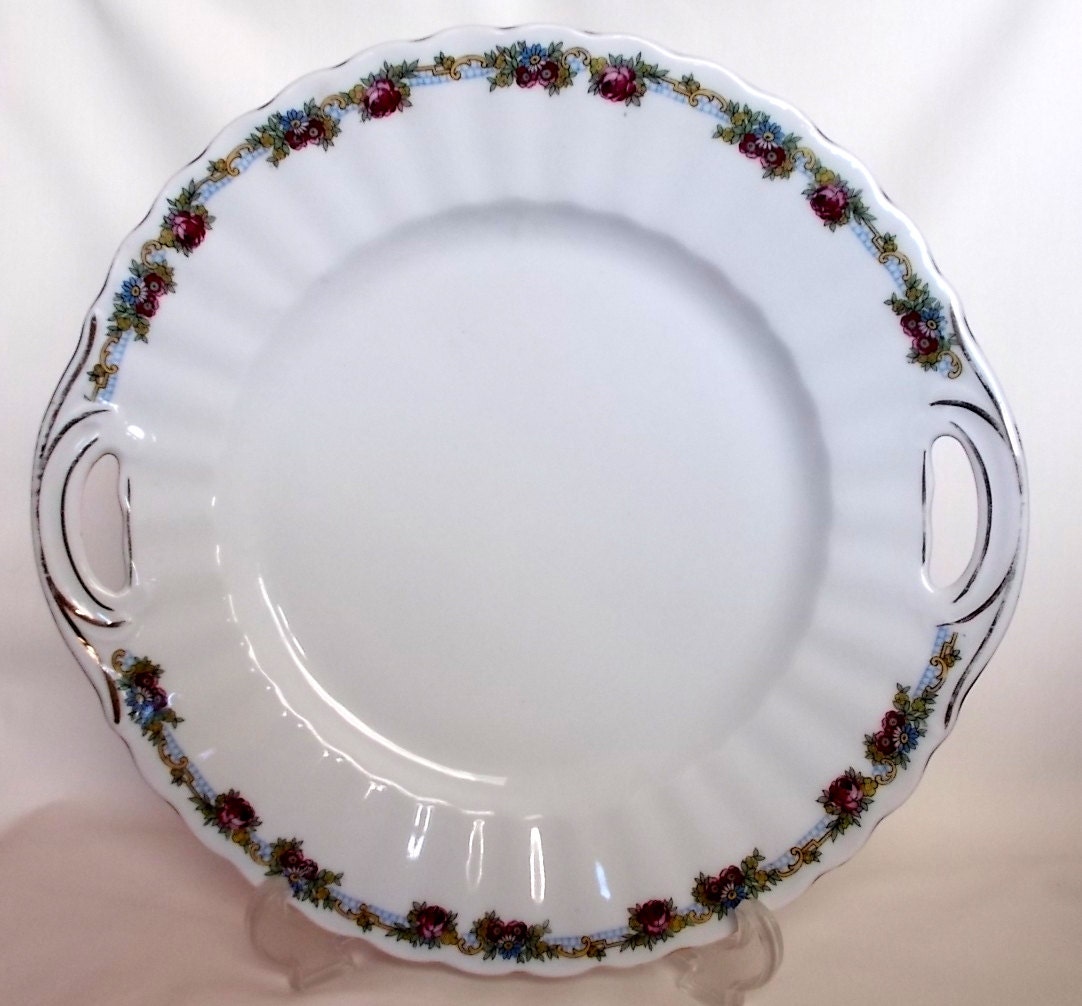 Vintage German Bread Plate, Fine Bone China German Round Plate, Deep ...