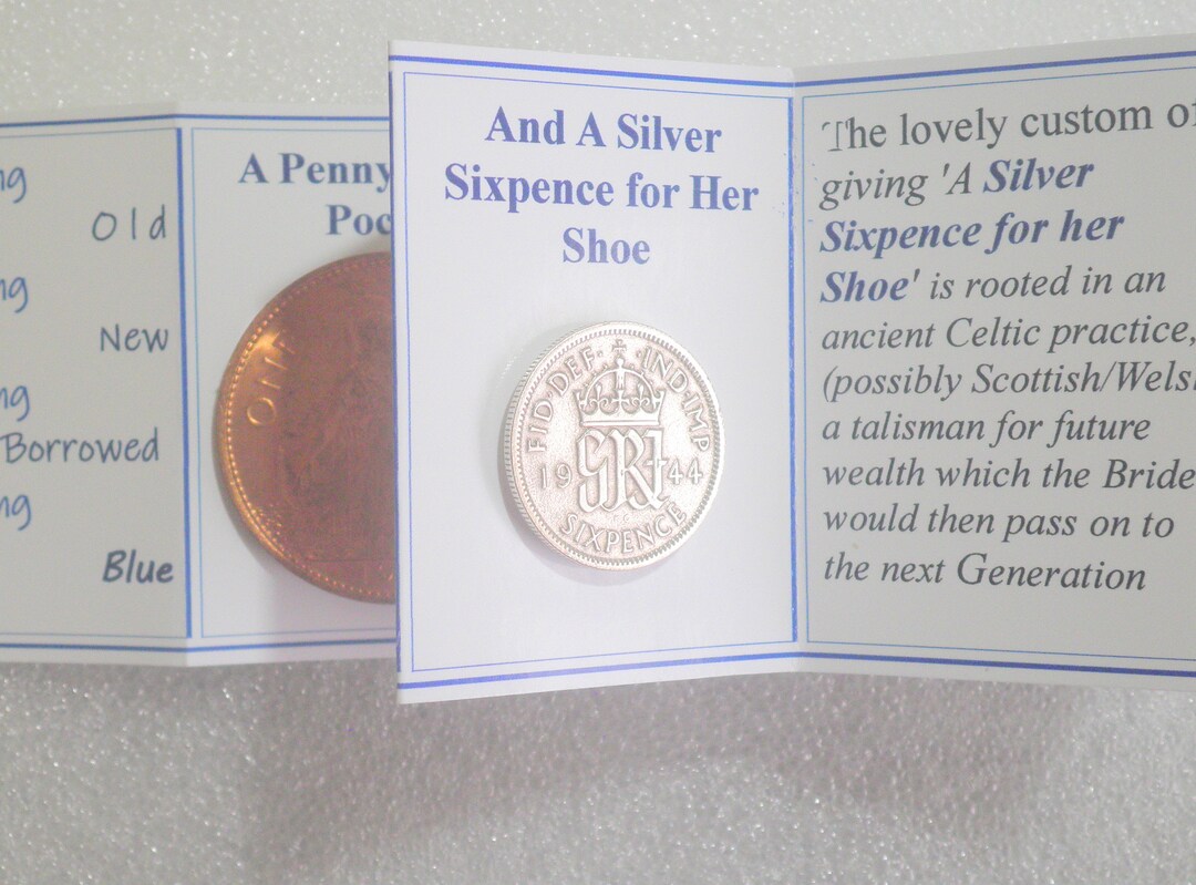 Silver Wedding Sixpence, UK Wedding, Scottish, Welsh, English, Wedding ...
